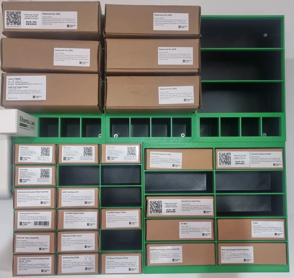 Bambu Lab - Wall Mounted Parts Storage shelves by Simply Models ...