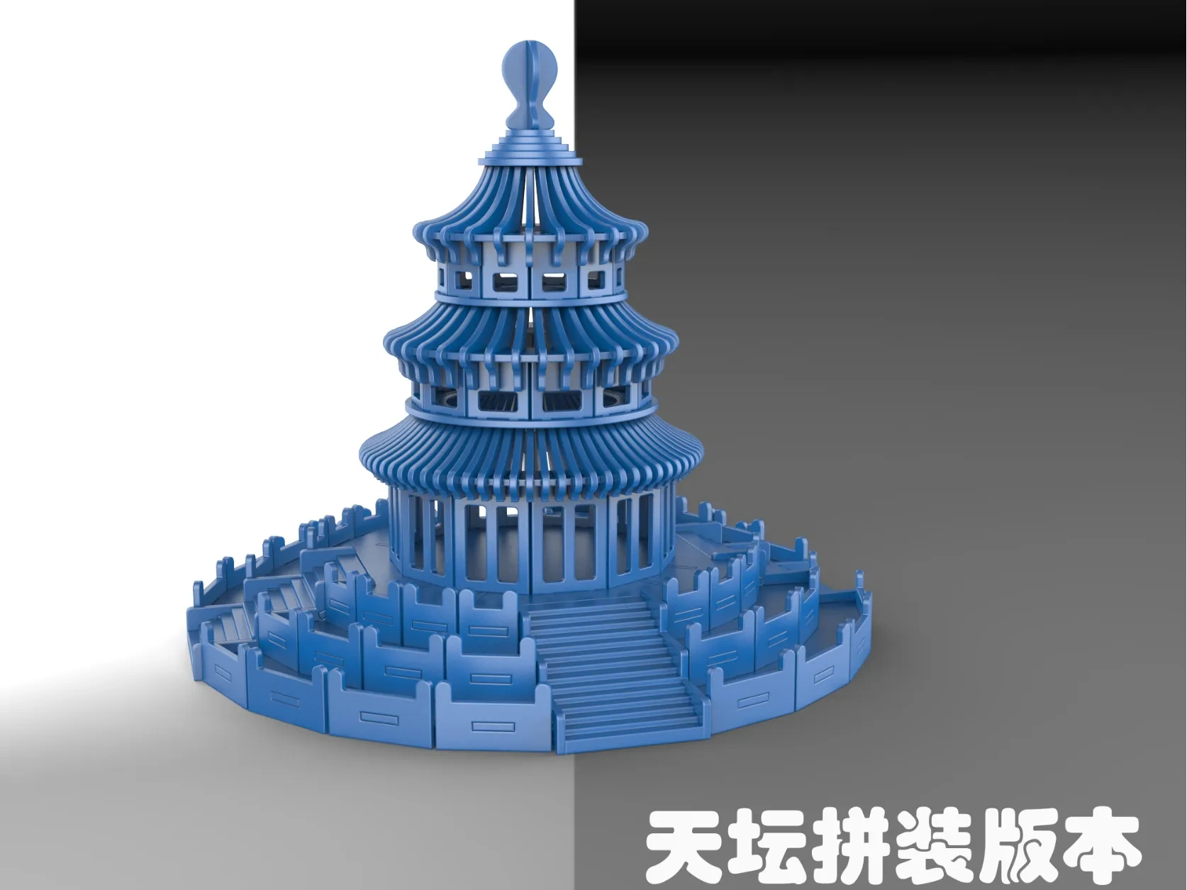 Temple of Heaven Assembly Version, DIY Ancient Architecture, Chinese ...