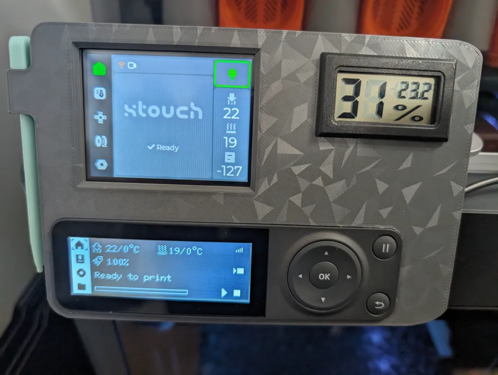 P1S Chamber Temperature & XTouch Screen Mount Remixed by AstraCD ...