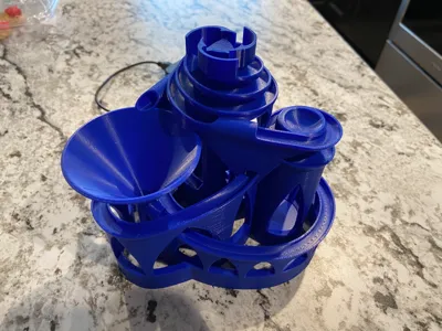 The Cyclone Motorized Marble Run Remixed by Encrust3d - MakerWorld