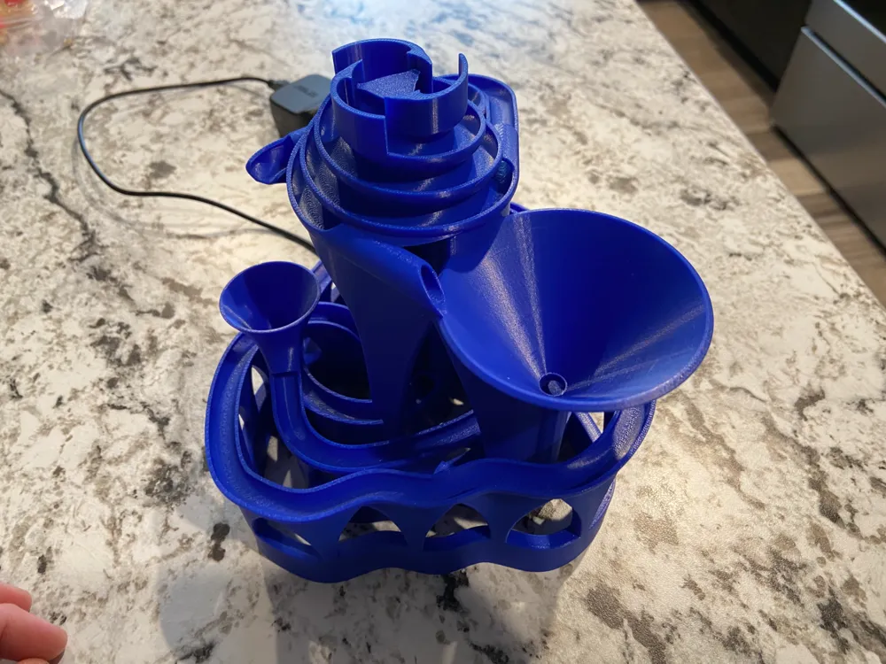 The Cyclone Motorized Marble Run - Free 3D Print Model - MakerWorld
