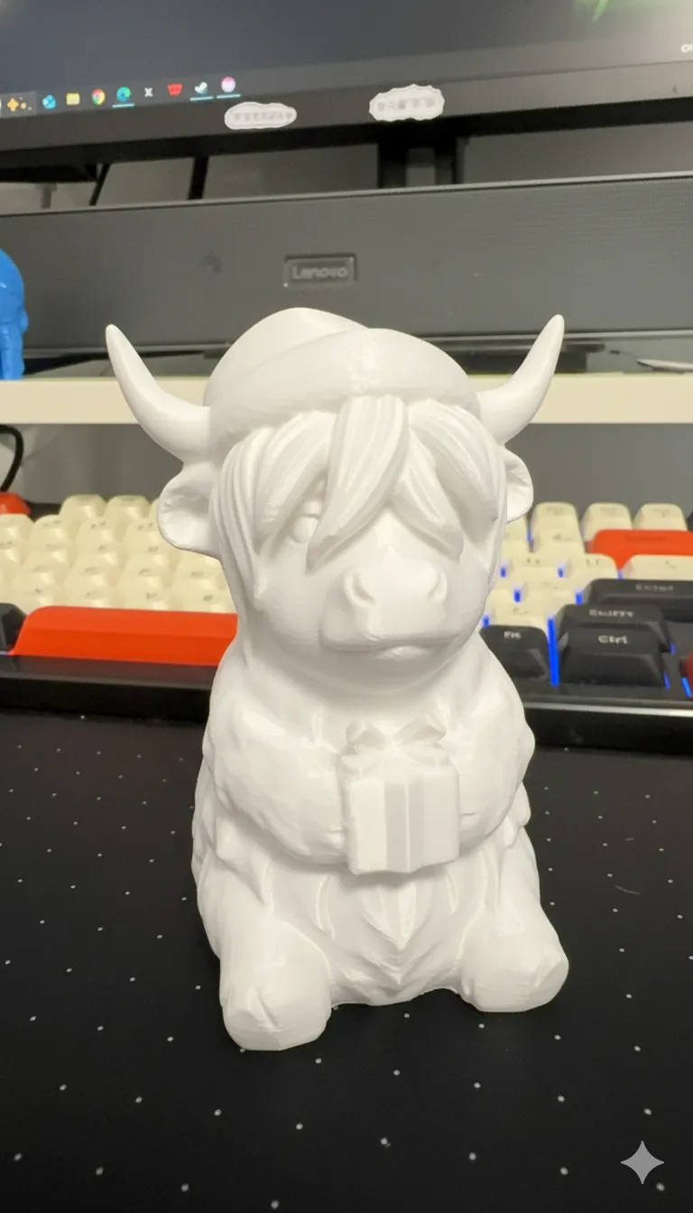 Christmas Highland Cow, Highland Cow. by Deep Space Studio MakerWorld ...