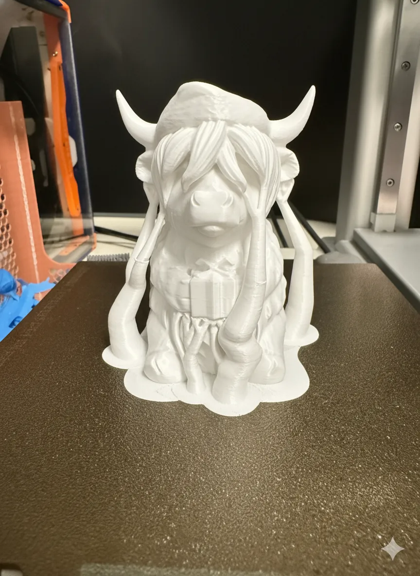 Christmas Highland Cow, Highland Cow. by Deep Space Studio MakerWorld ...