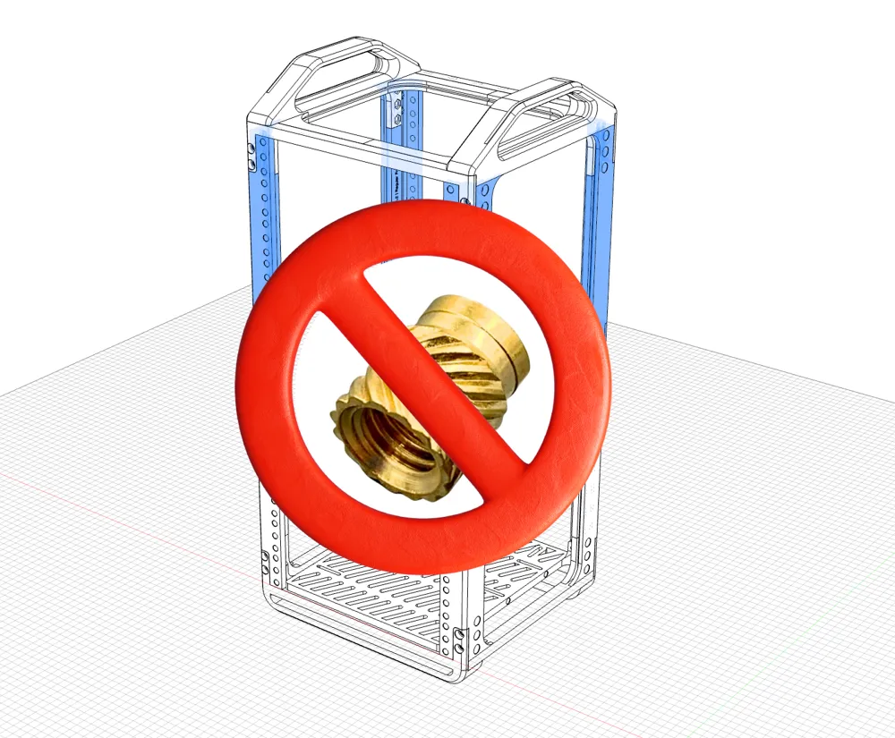 KWS Rack v.2 - Nut-Based Frame (No Brass Inserts) - Free 3D Print Model ...