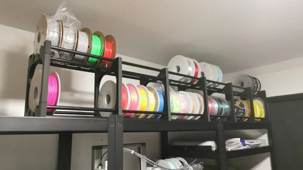 Fully Modular Filament/Spool Rack (PVC pipes) - Free 3D Print Model ...