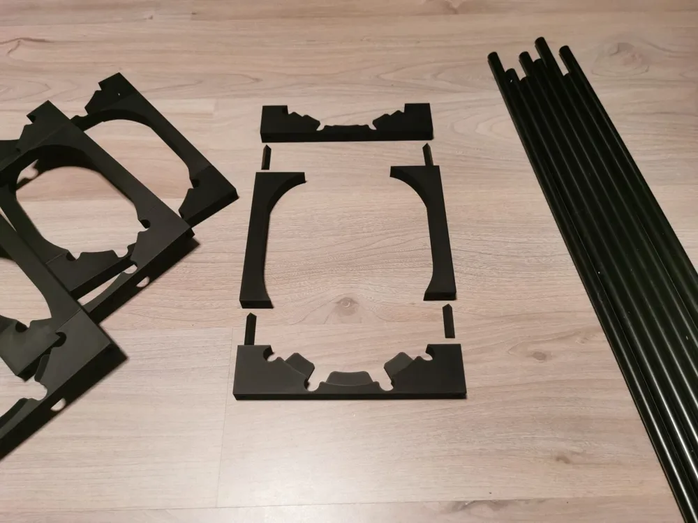 Fully Modular Filament/Spool Rack (PVC pipes) - Free 3D Print Model ...