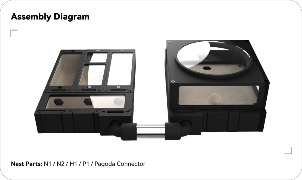 Slide Ant Nest - Stacking Module by CanisMinor - MakerWorld