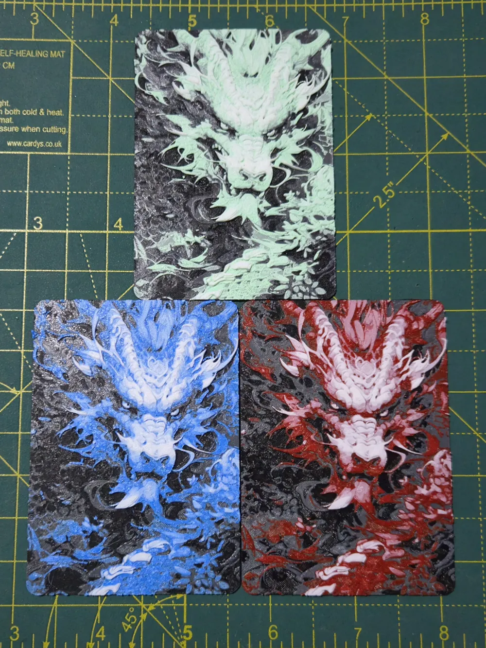MTG Commander Deck Box intarsio Drago Hueforge - Modello di stampa 3D ...