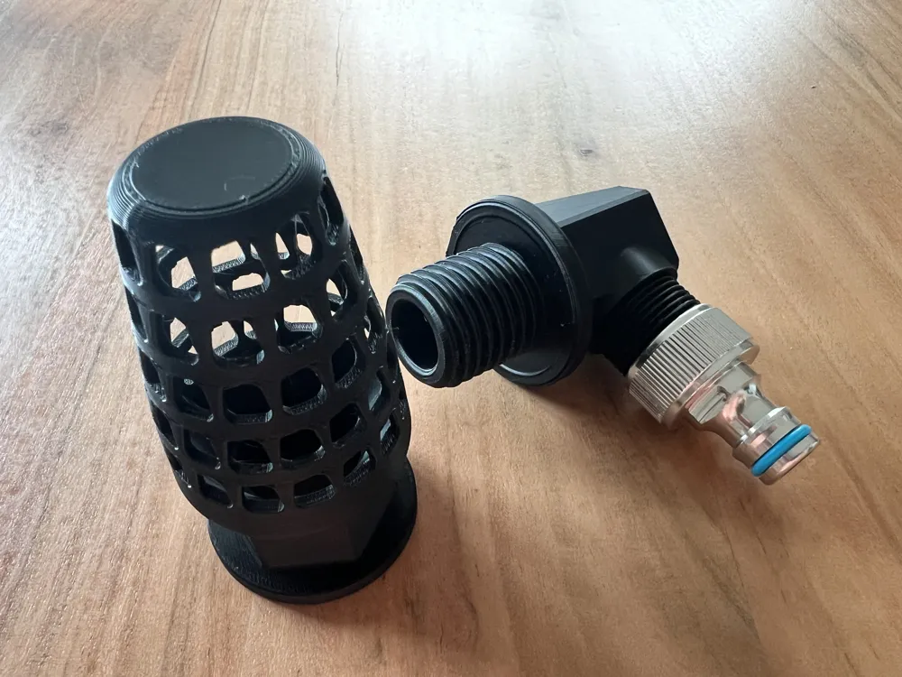 D30 Water barrel connection filter Regentonne - Free 3D Print Model ...