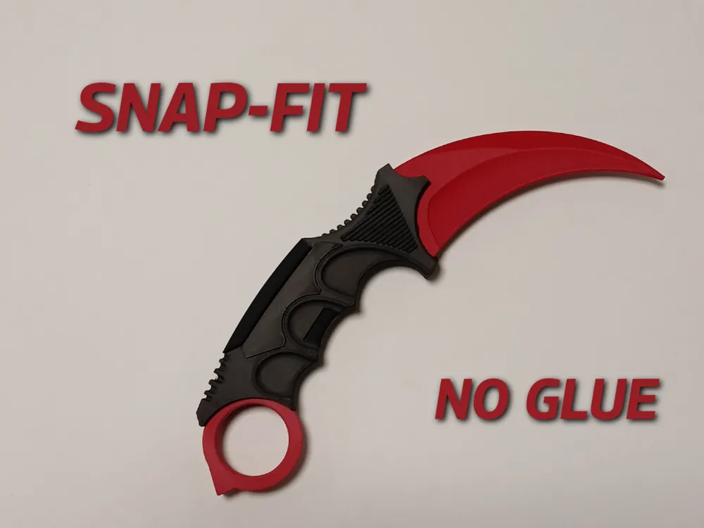 CS2 Karambit - Free 3D Print Model - MakerWorld