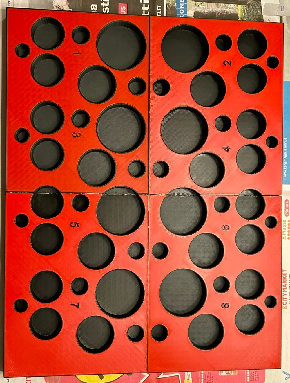8 Cyl engine valve organizer. Made for SBC Chevy - Free 3D Print Model ...