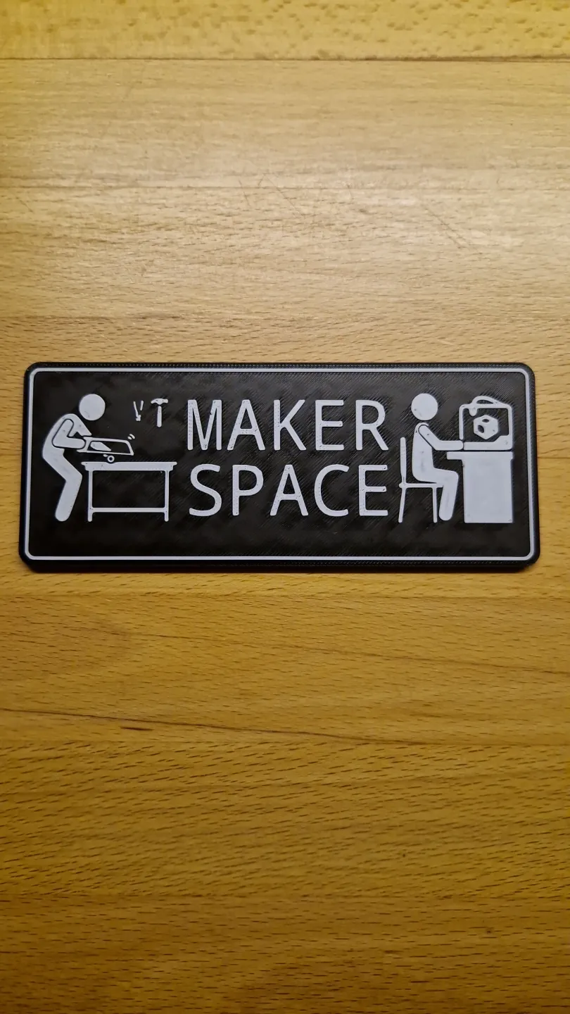 Maker Space Sign by Heinzelmaennchen Werkstatt - MakerWorld