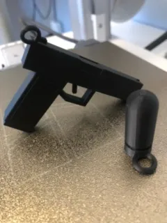 Glock 19 Keychain (Print in Place) by thatone_bt-7 - MakerWorld