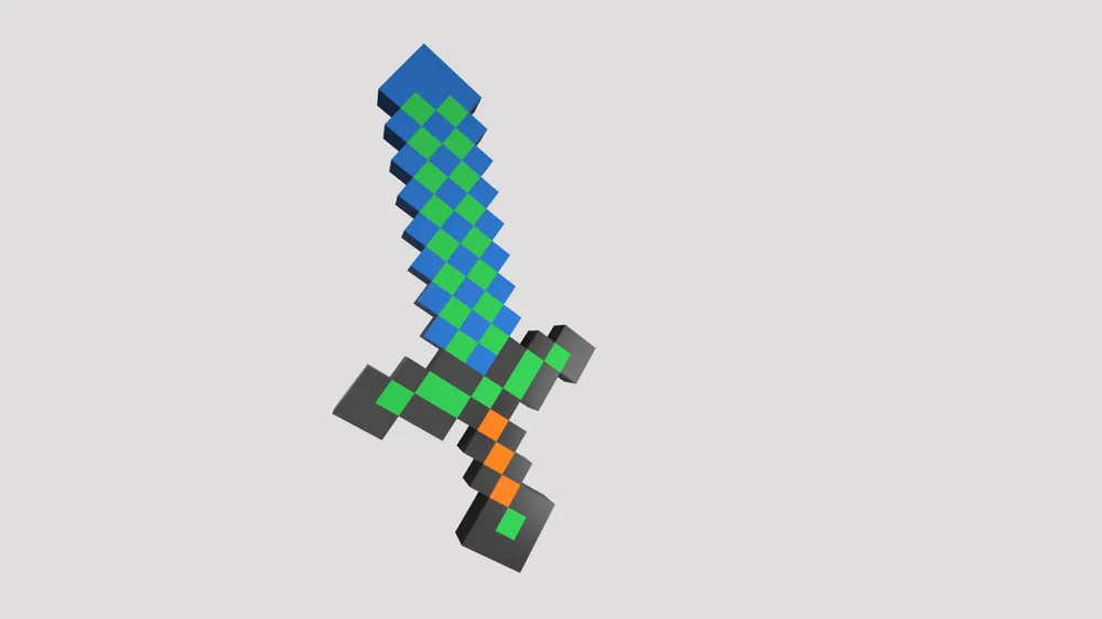 Minecraft Sword by 3devrn - MakerWorld