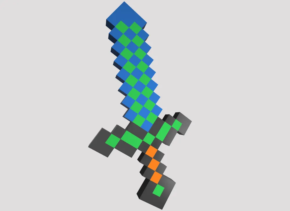 Minecraft Sword by 3devrn - MakerWorld