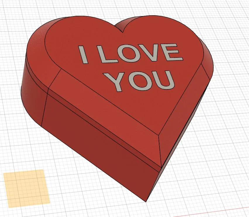 Mini Eleganza Cuoriforme: Scatola a Cuore per dichiarazioni d'AMORE by caspablog - MakerWorld