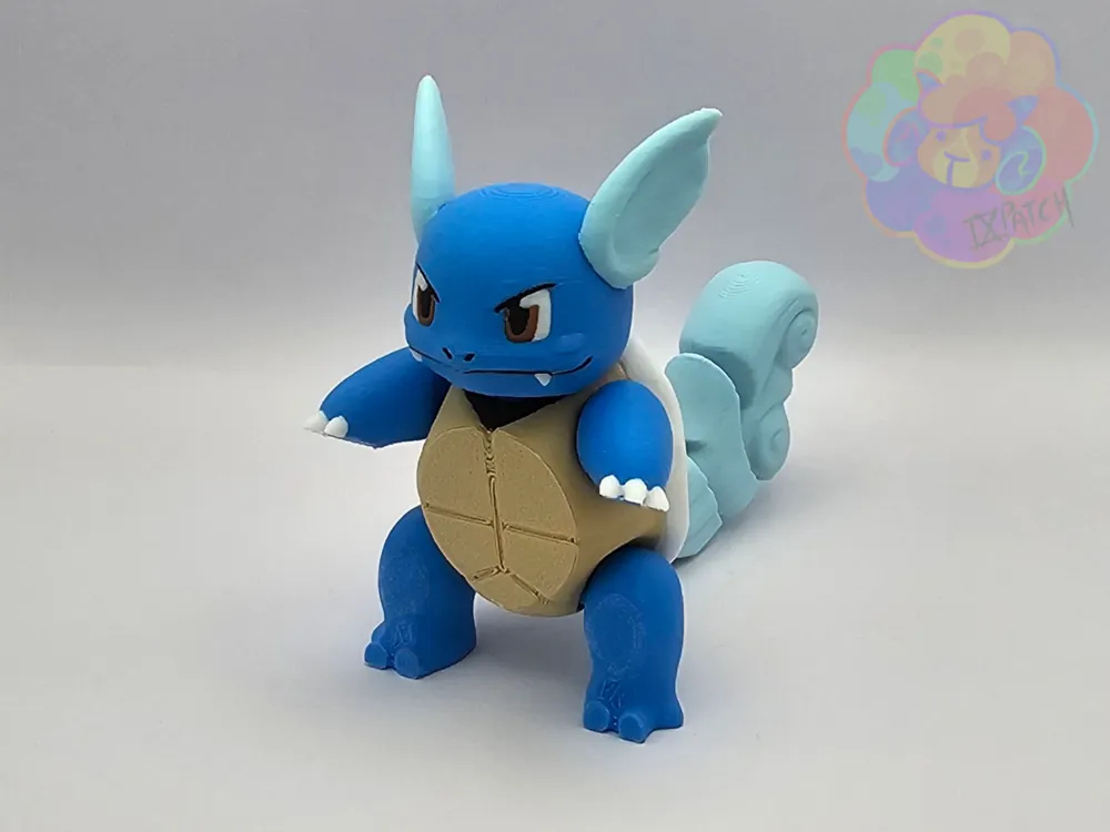 Wartortle - Flexi Articulated Pokémon by IXPatch MakerWorld: Download ...