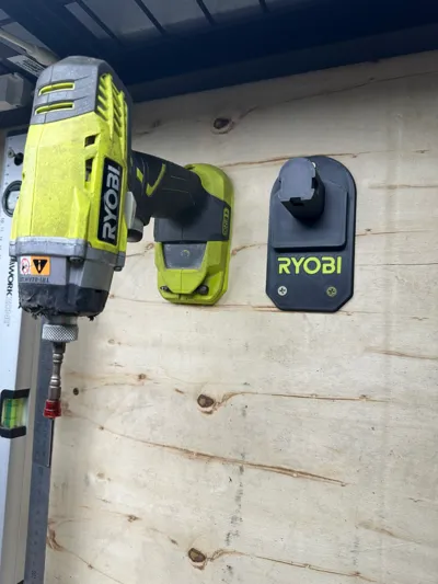 Ryobi Wall Mount Tool Holder - Free 3D Print Model - MakerWorld