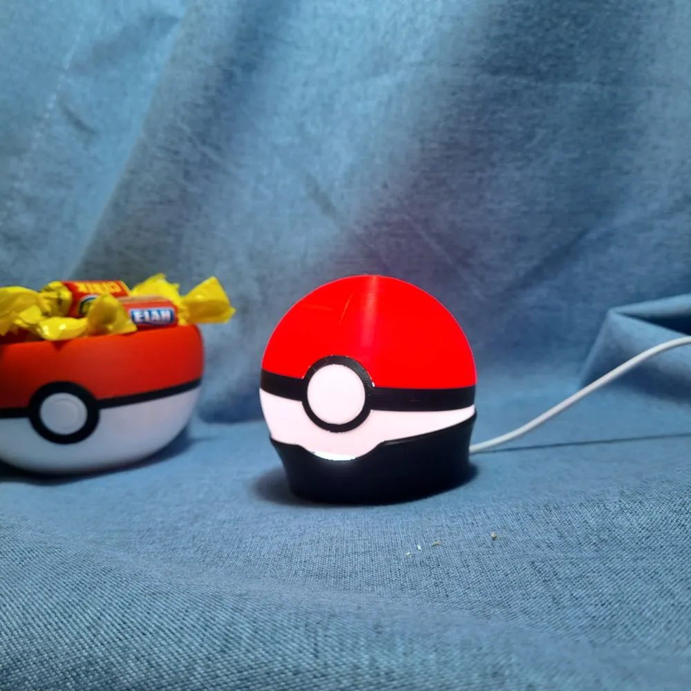 Orientable Pokeball light ( Kit 001 ) by Big Simi - MakerWorld