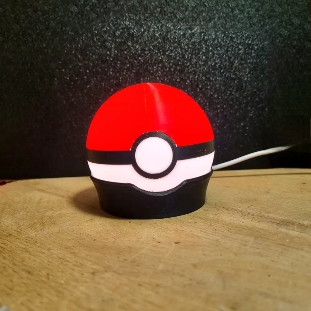 Orientable Pokeball light ( Kit 001 ) by Big Simi - MakerWorld