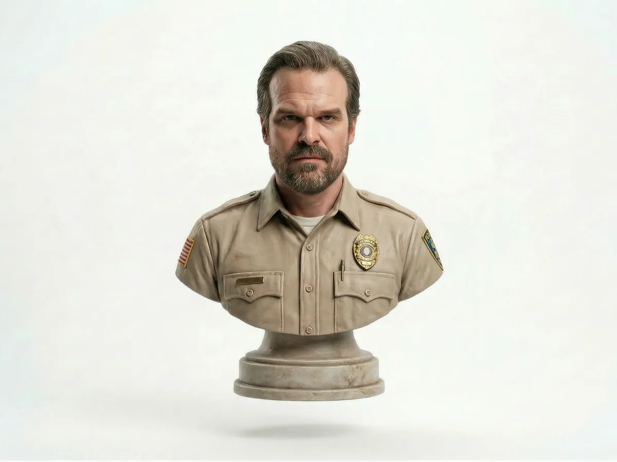 Hopper Bust – Inspired by Stranger Things - Free 3D Print Model ...