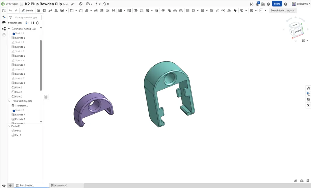 Creality K2 Plus Bowden Tube Clips - Free 3D Print Model - MakerWorld
