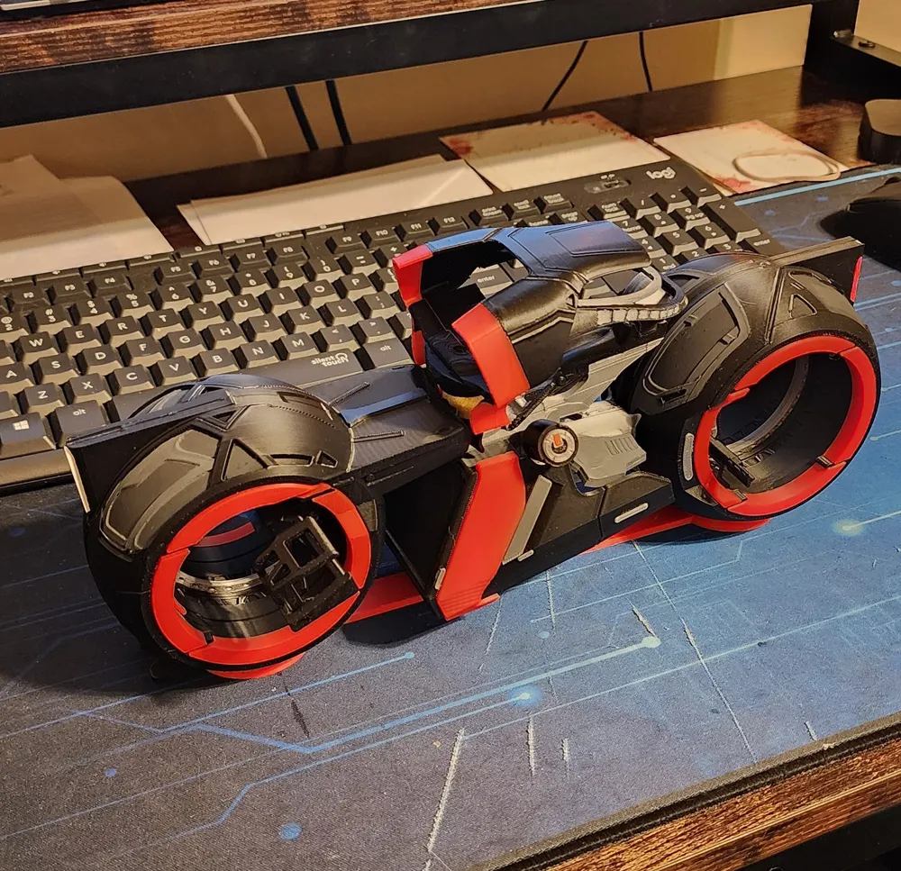 Tron Ares Screen Accurate Lightcycle - Free 3D Print Model - MakerWorld
