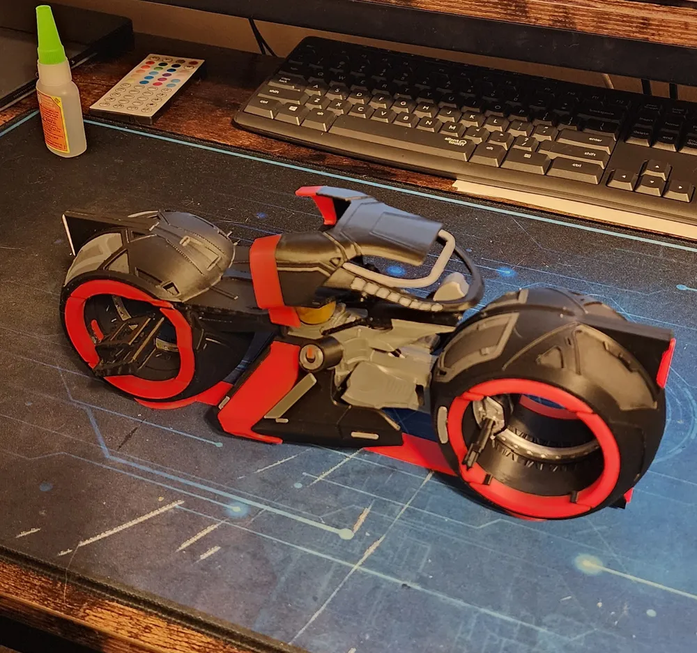Tron Ares Screen Accurate Lightcycle - Free 3D Print Model - MakerWorld