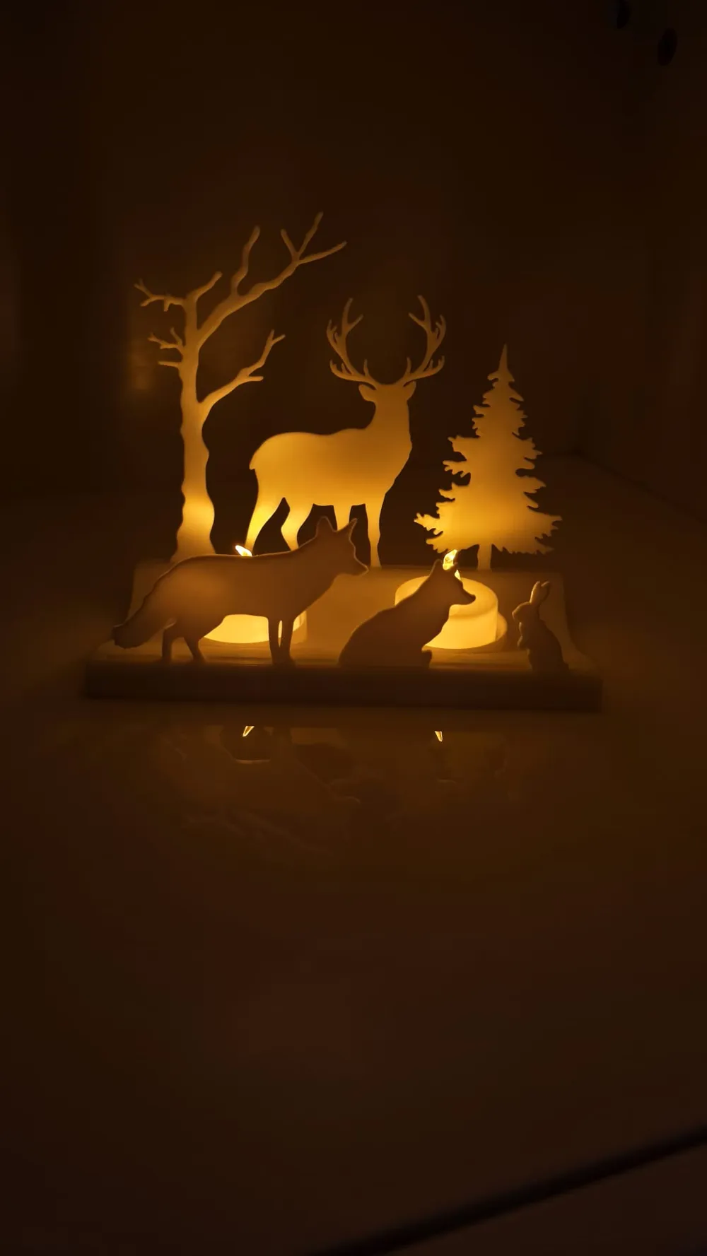 Christmas Wildlife Scene Tealight Holder by daniel.rynduch MakerWorld: Download Free 3D Models