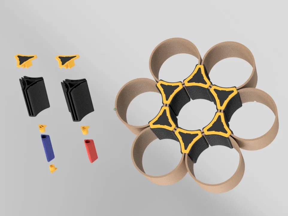 Cardboard Spool Core Connector by SimonMakerForge - MakerWorld