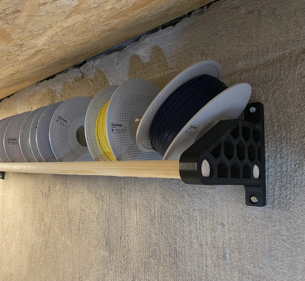 Modular Filament Shelf (21-31 mm dowels) by Jonas Gartner MakerWorld: Download Free 3D Models