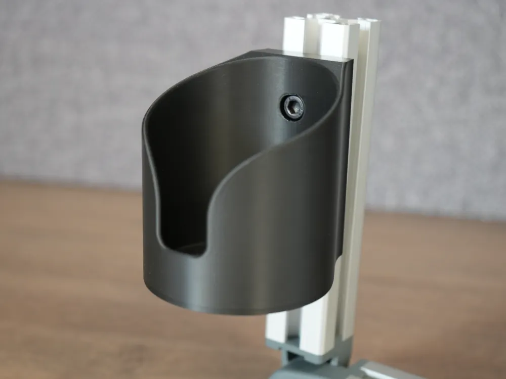 Aluminum Profile Sim Racing Cup Holder - Free 3D Print Model - MakerWorld