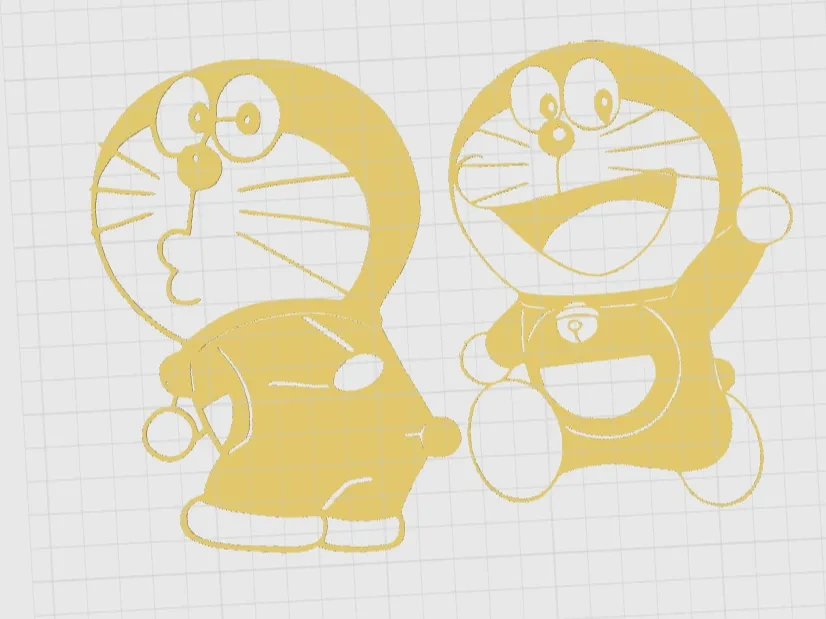 Doraemon Paper Cutting Window Decoration Doraemon Greeting Looking Back ...