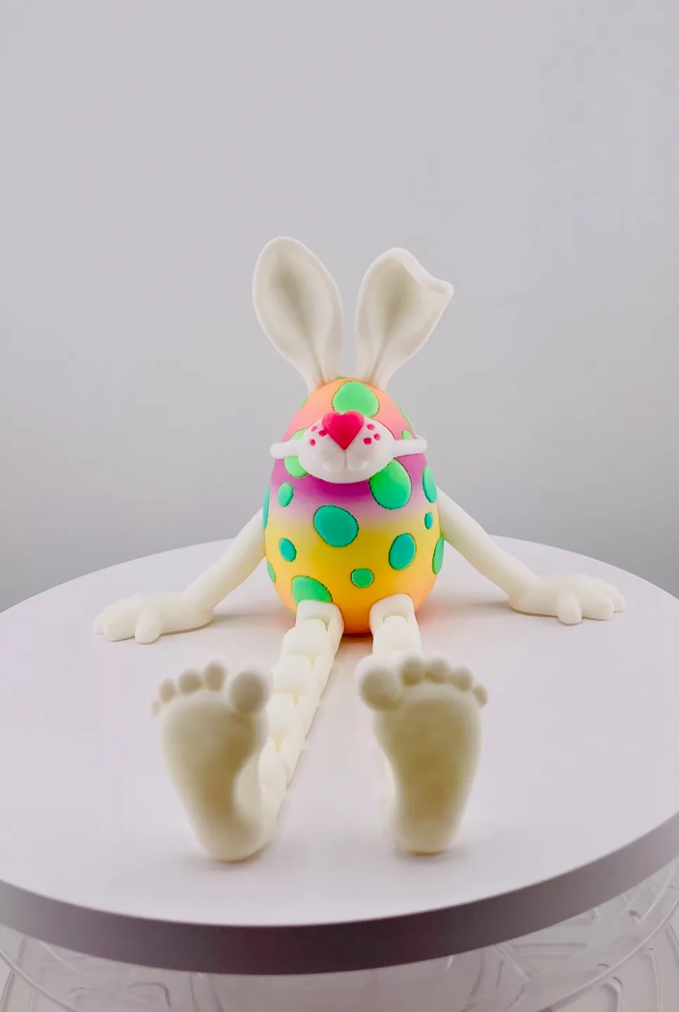 Masked Bunny Easter Egg Flexi by FunFam3D MakerWorld: Download Free 3D ...