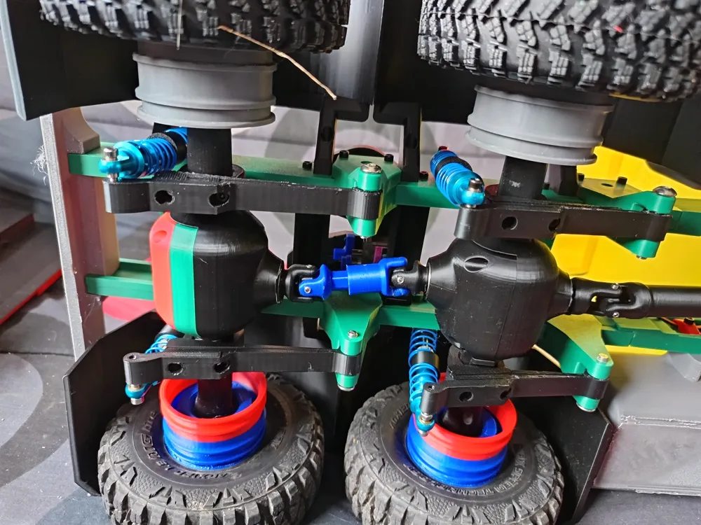 Chassis RC semi remorque 1/10 allmost full print - Free 3D Print Model ...