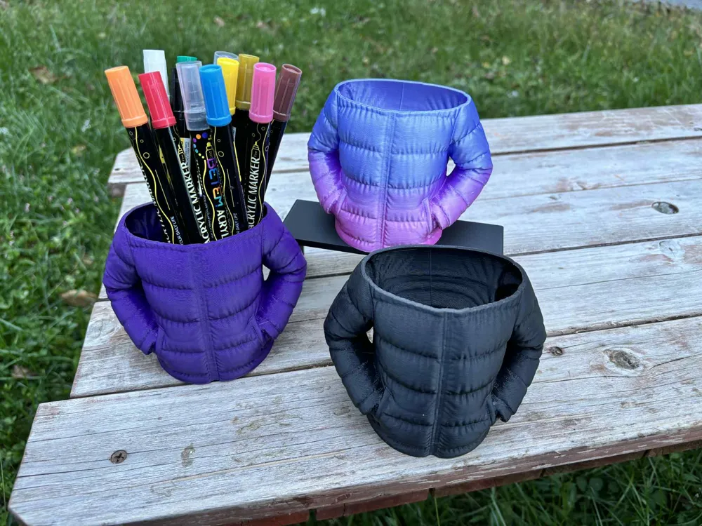 Copo para Canetas Puffer Jacket - Modelo gratuito para impressão 3D ...