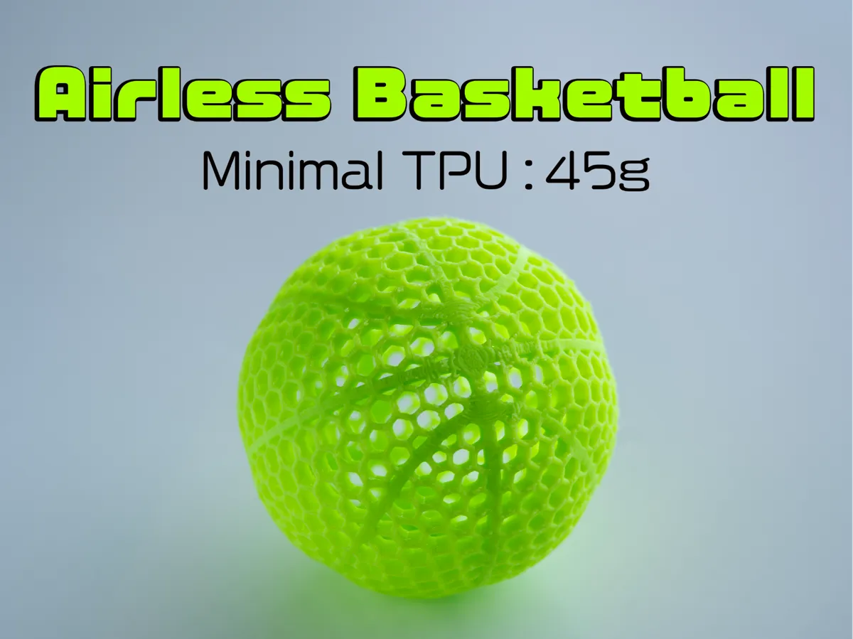 Mini Airless Basketball (Optimized Lattice) - Free 3D Print Model ...