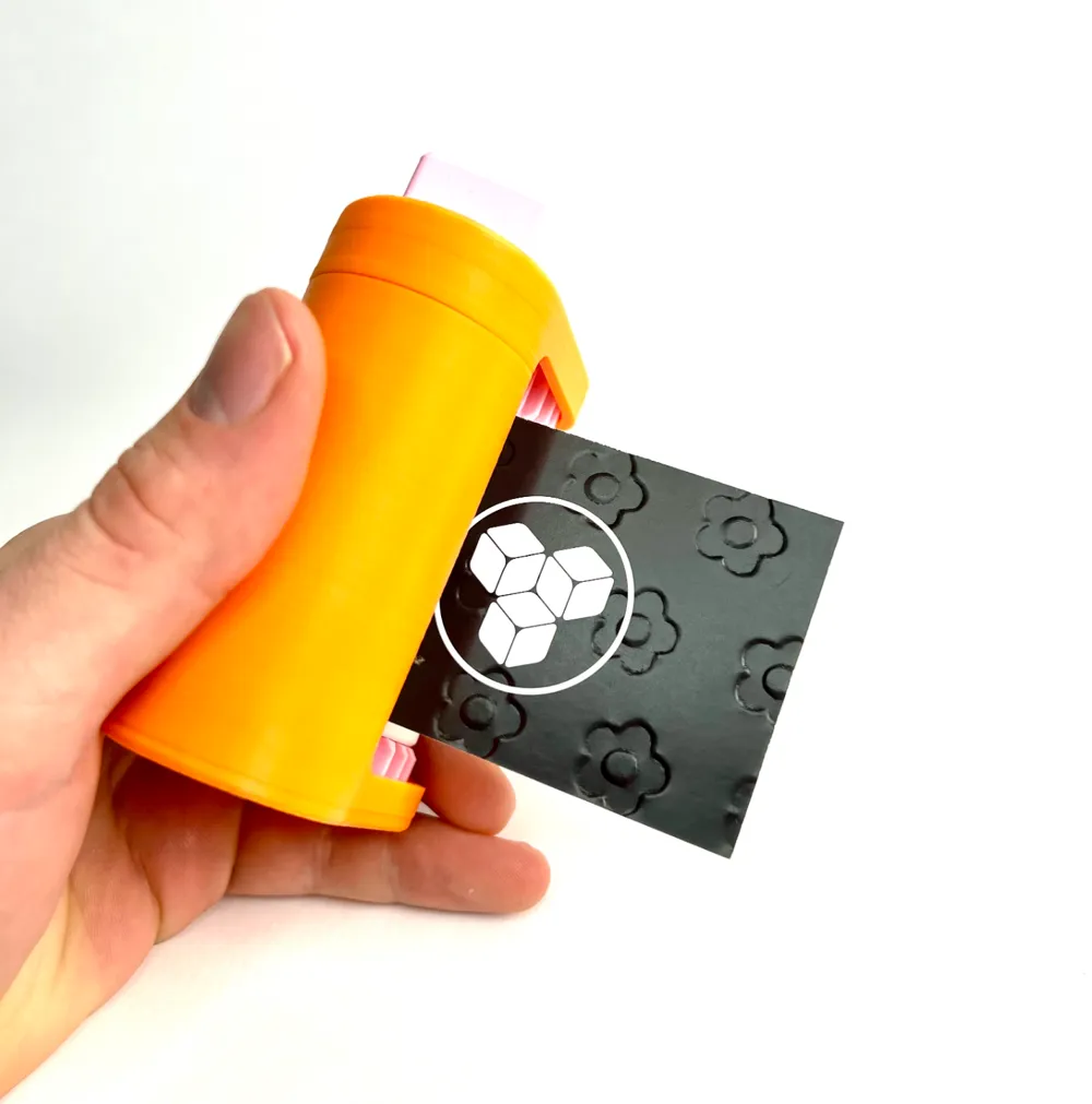Flower pattern - Business Card Embosser Rollers - Free 3D Print Model ...