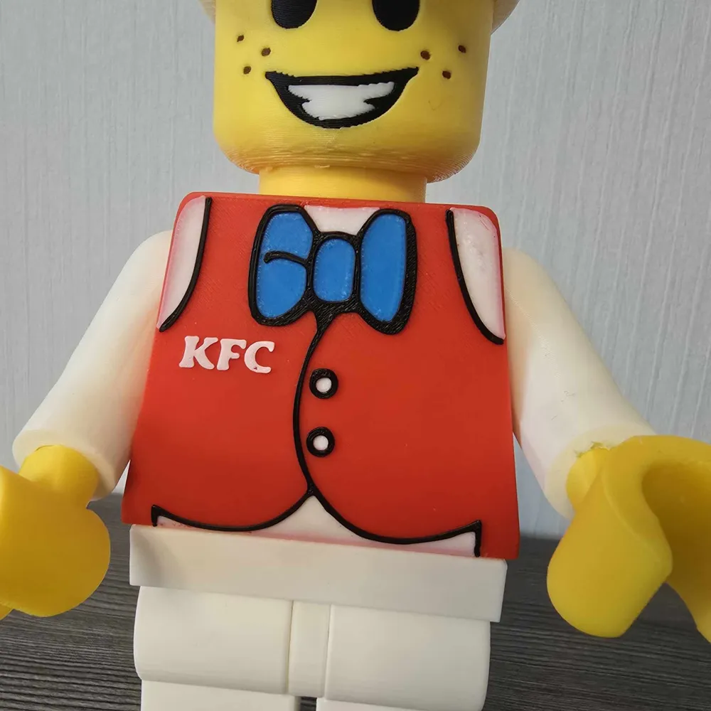 KFC Service Guy * 500% ~21 cm - Free 3D Print Model - MakerWorld