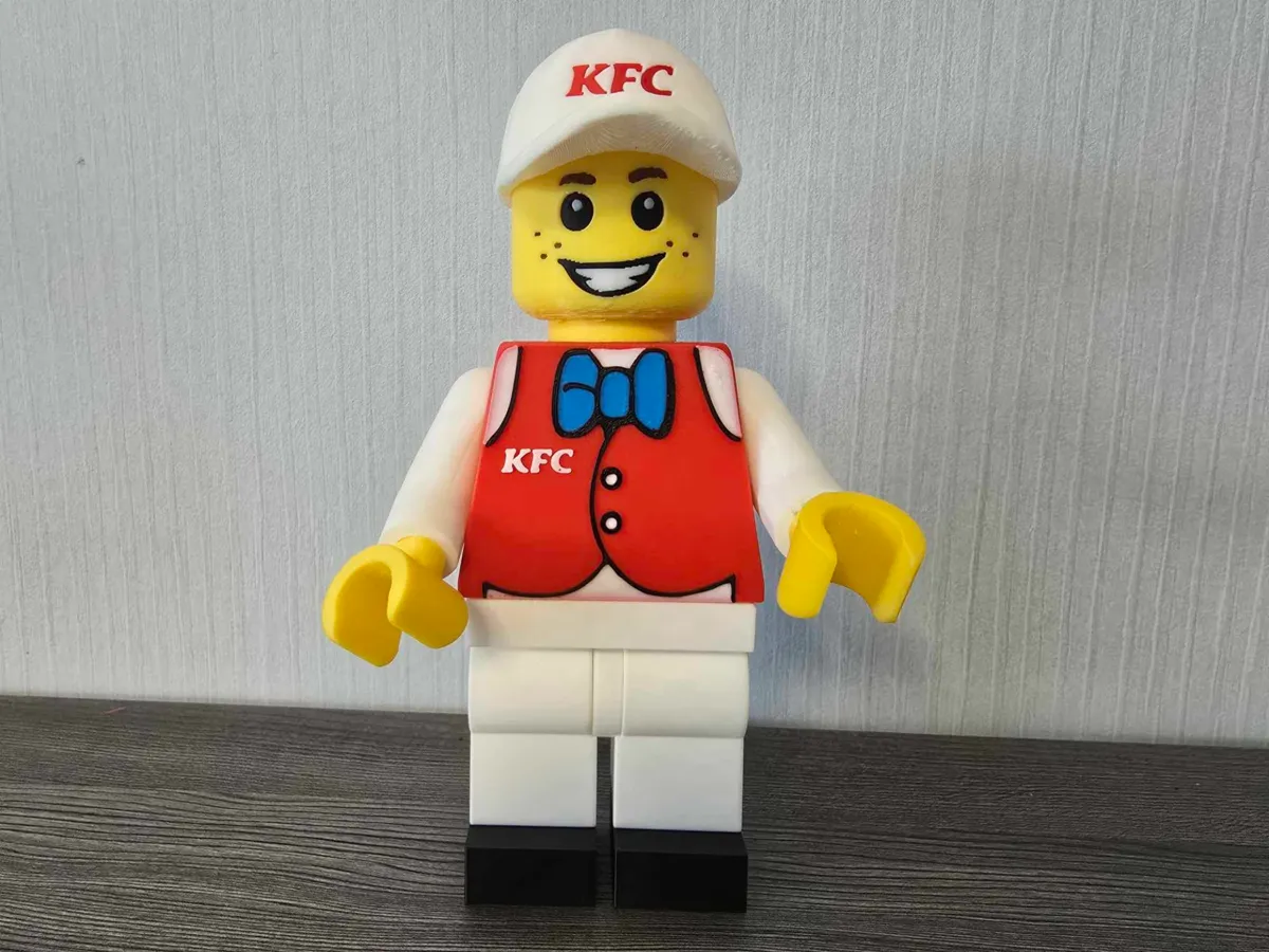 KFC Service Guy * 500% ~21 cm - Free 3D Print Model - MakerWorld