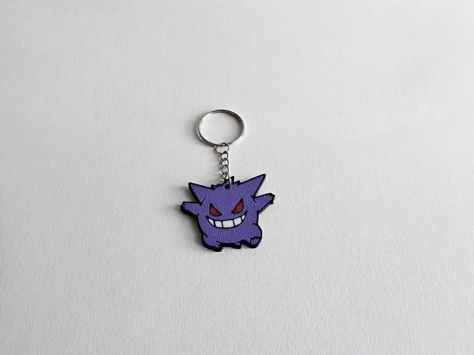 Gengar Keychain - Free 3D Print Model - MakerWorld