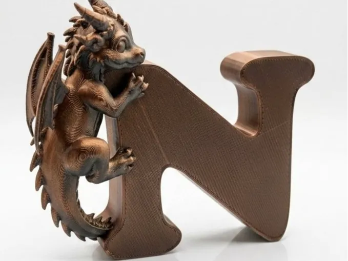 Dragon with a letter - full alphabet - Free 3D Print Model - MakerWorld