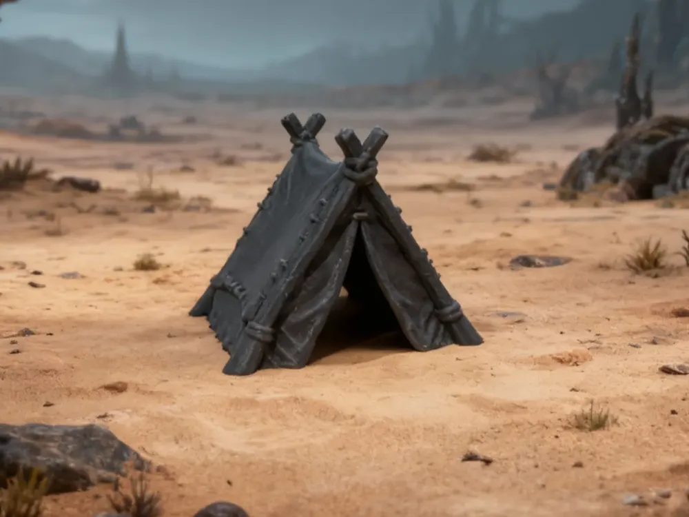 Orc tribal tent - Small - DND terrain - Free 3D Print Model - MakerWorld