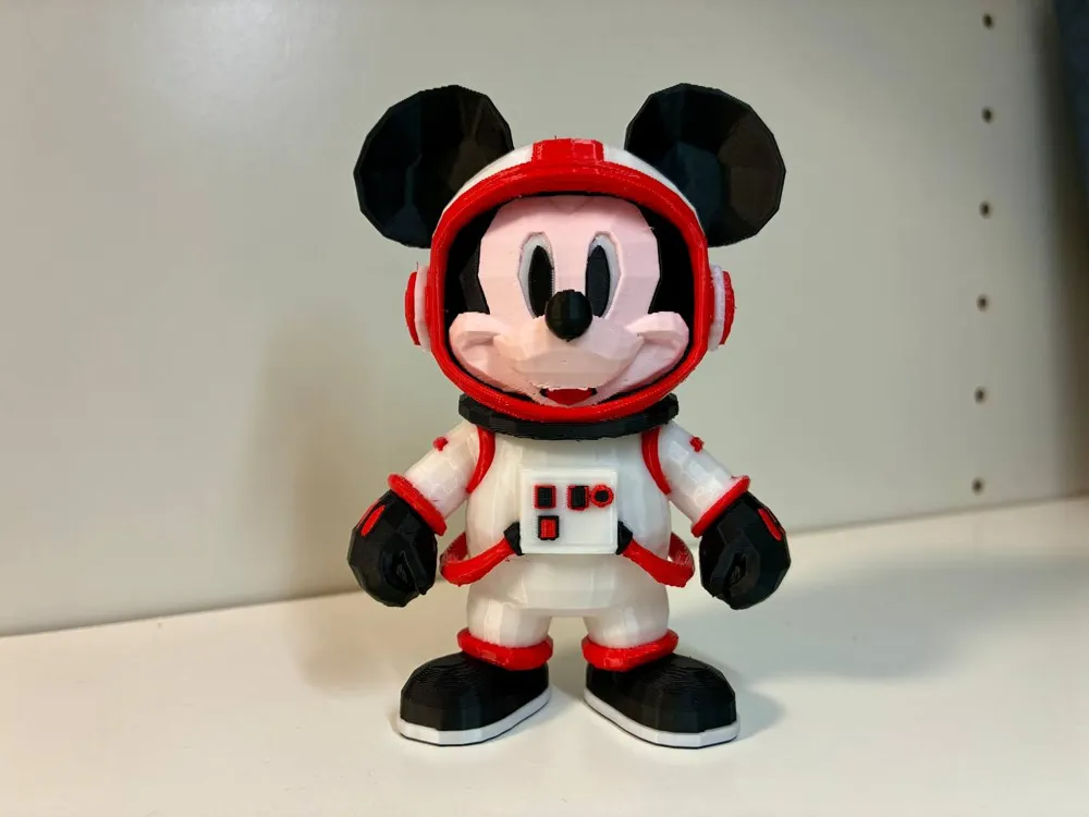 Mickey Mouse the astronaut - Free 3D Print Model - MakerWorld