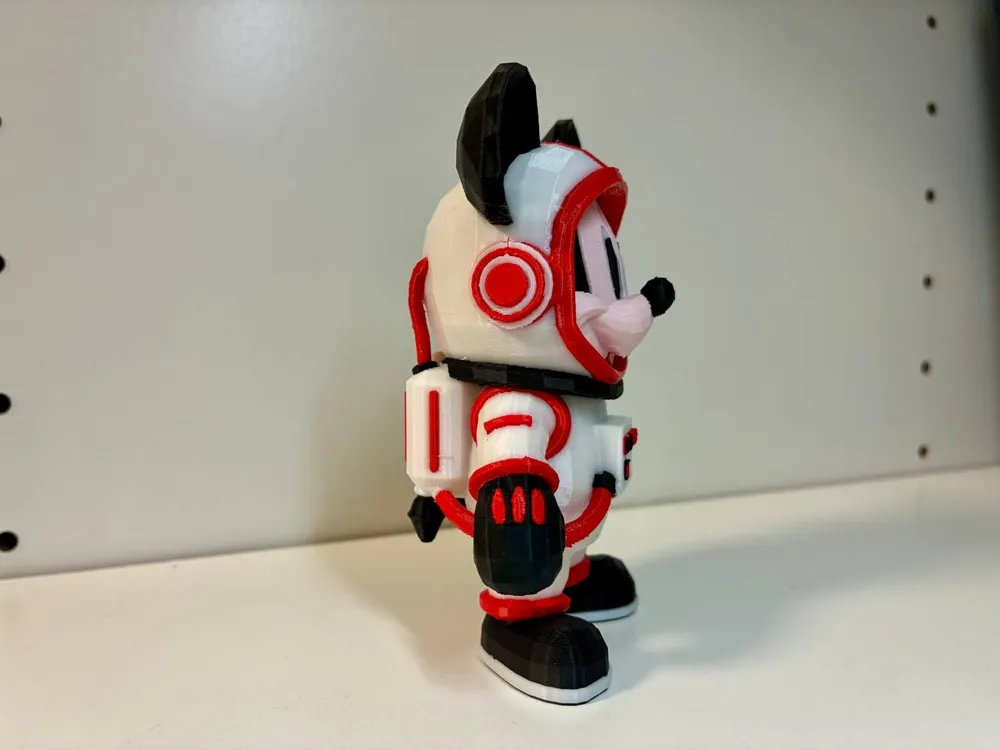 Mickey Mouse the astronaut - Free 3D Print Model - MakerWorld