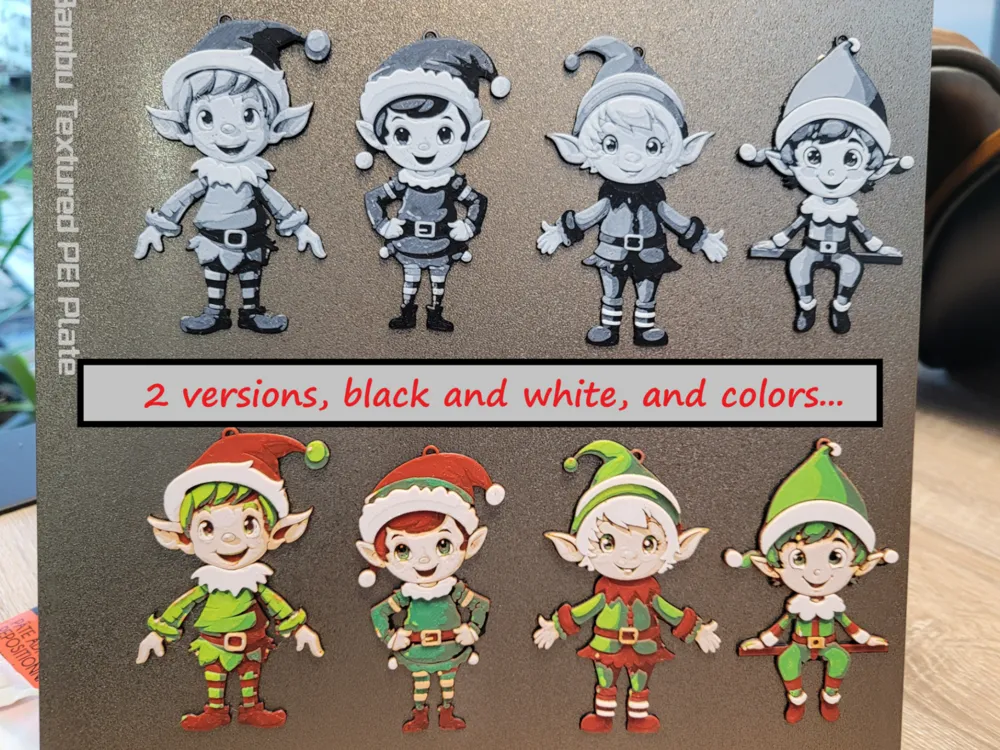 Santa's Elf - Black & White + Colors - HF 127x200 by Vincent111 ...