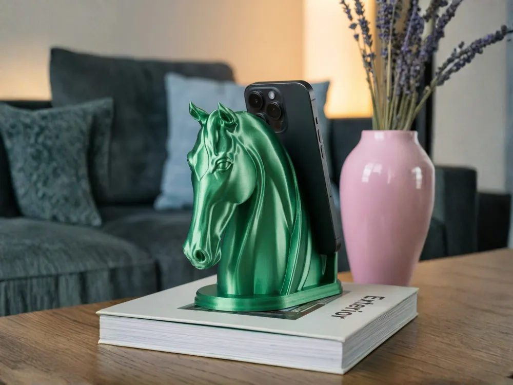 Support de Téléphone Tête de Cheval de Bureau - Modèle d'Impression 3D ...