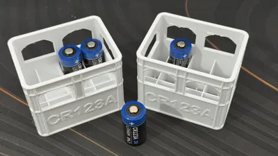 beer crate battery holder (AA, AAA, 9V, CR2032, C) by sgenos MakerWorld ...