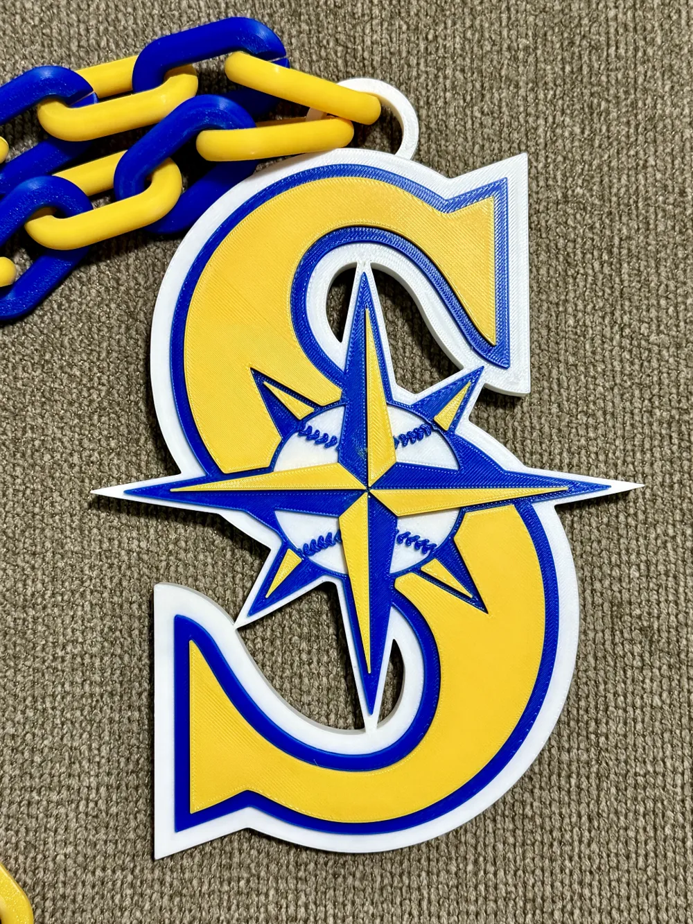 Seattle Mariners "S" oversized logo chain by CTK 3D Printing MakerWorld ...