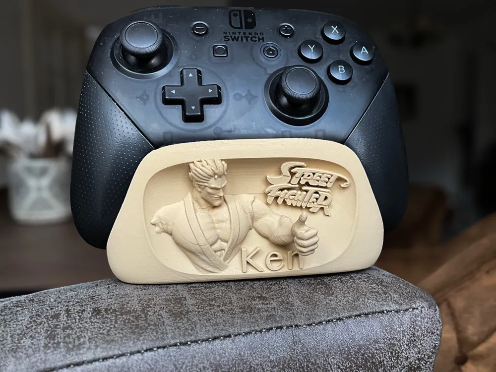 Street Fighter Switch Controller Stand KEN - Free 3D Print Model - MakerWorld